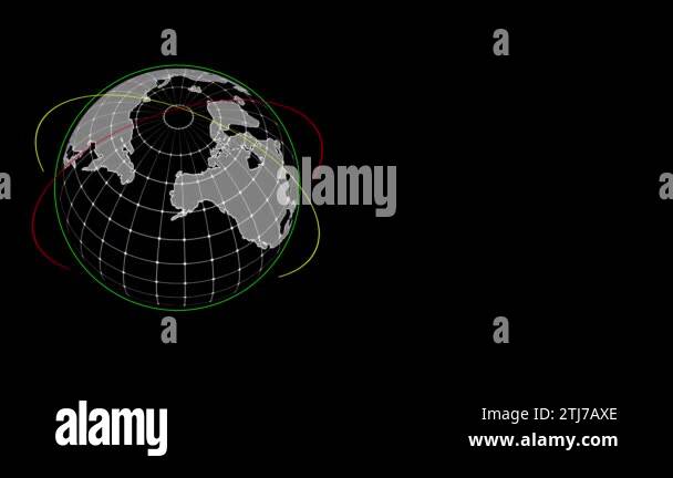 Rotating shiny globe on blue background. The Earth Rotating With Node ...