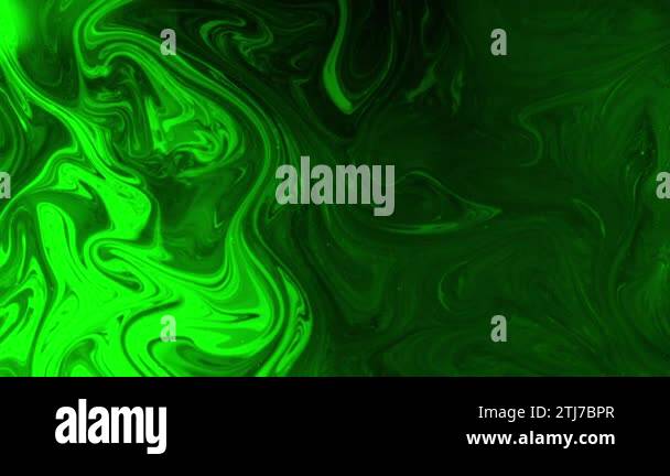 Fluid mix. Ink water. Acid liquid. Toxic poison. Dark neon green color ...