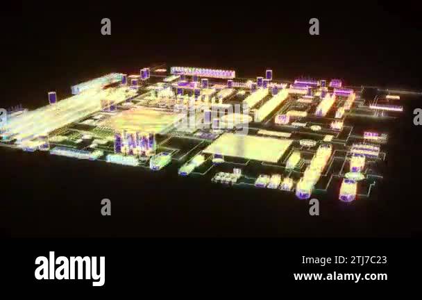 Motherboard Technology cpu gpu Digital Computer ai chip industry intro able to loop seamless 4k ...