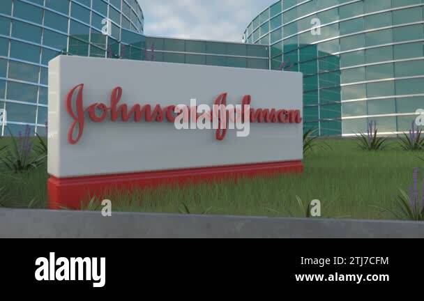 Johnson and Johnson Dynamic editorial Corporate Logos at Headquarters ...