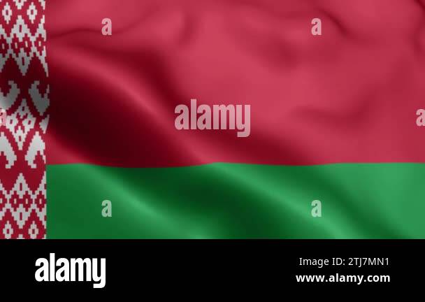 Belarus Flag video waving in wind. Belarus Flag Wave Loop waving in ...