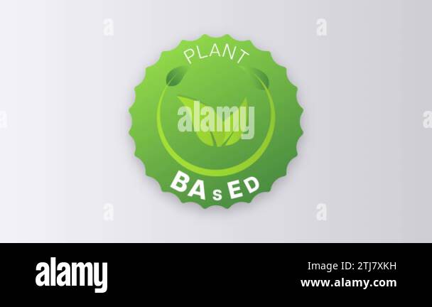 Plant based sticker Stock Videos & Footage - HD and 4K Video Clips - Alamy