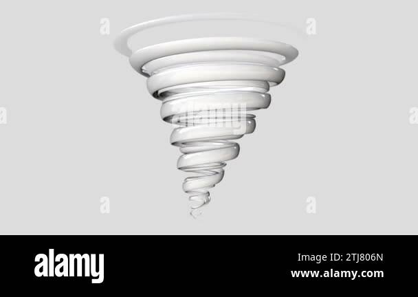 3d tornado storm effect in black screen background for movie and clips ...