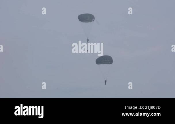Indonesian air force does skydiving Stock Video Footage - Alamy