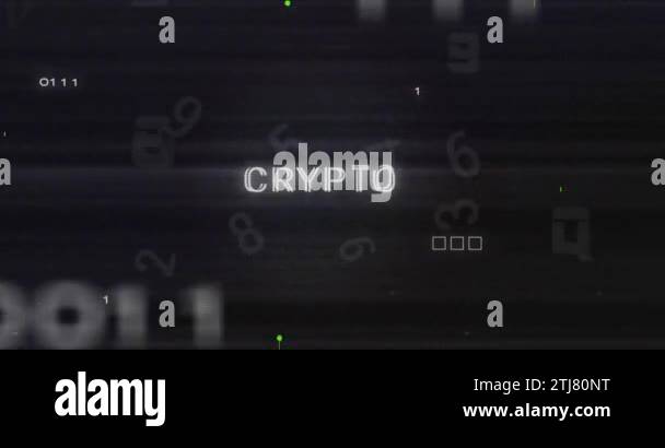 This video is a digital animation of multiple changing numbers and alphabets floating against a ...
