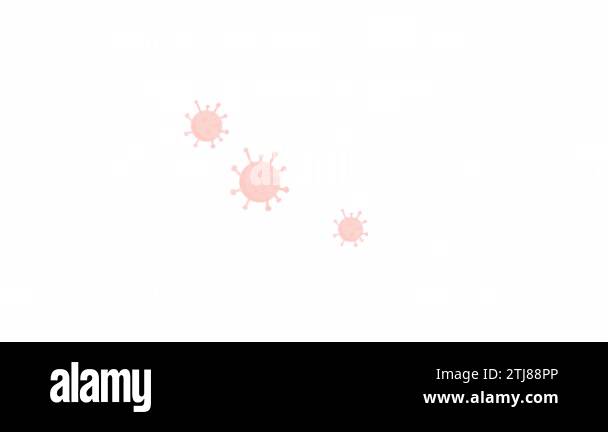 Animated viruses elements. Contagious diseases. Flat cartoon style HD ...
