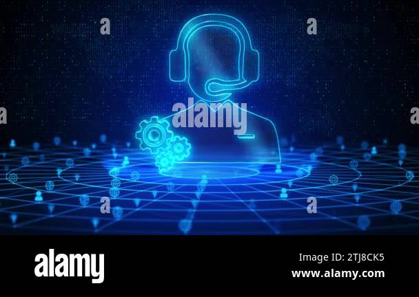 Technical Support Text Future Digital Technology Ai Cyber Space deep ...