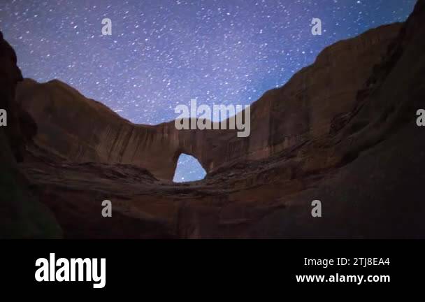 A time-lapse of Stevens Natural Arch, one of the largest in the world ...