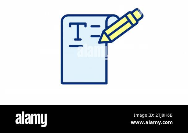 Animated copywriting RGB color icon. Writing promotional texts ...