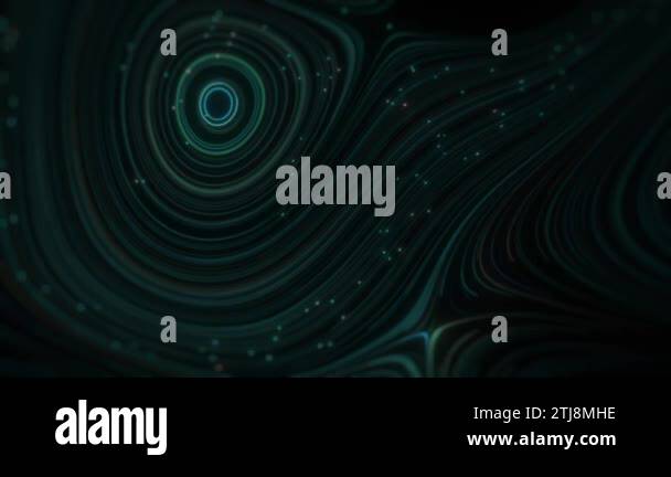 Abstract Digital Web Network And Flowing Data Lines 4k Animation Of An Abstract Technology