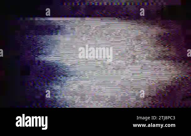 Abstract simulation of analog interference, vintage tv glitches, old ...