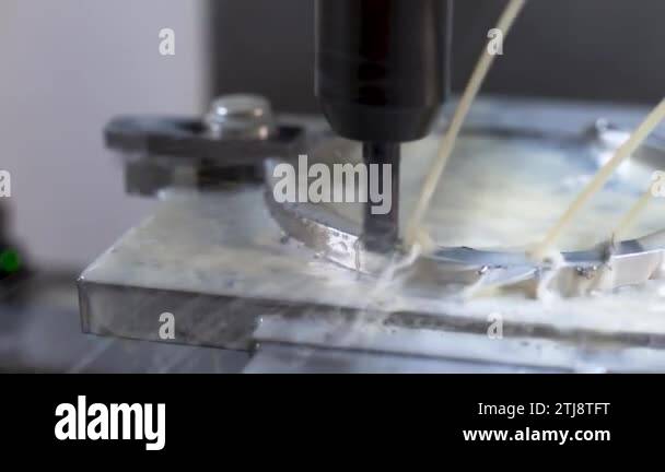 The work of production machines at the factory. Pan around the process ...