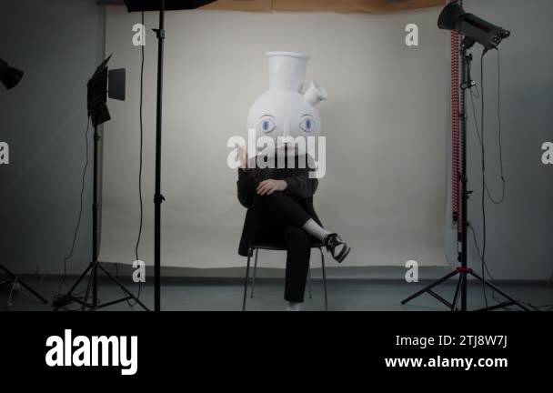 The bong man talks on camera about the dangers of drugs. Drug addiction ...