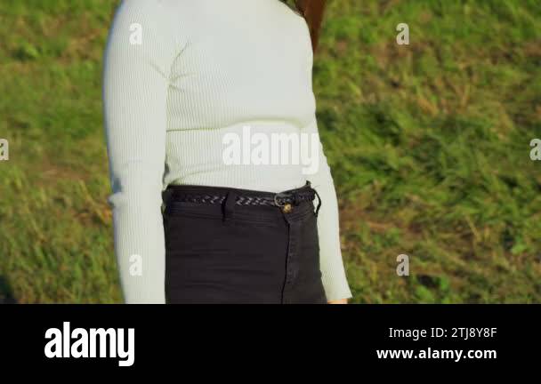 The concept of positive communication and gestures. Woman hand making ...