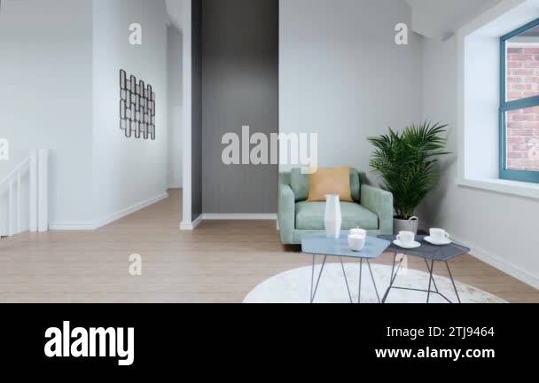 Modern apartment bedroom, bookshelf and cloth showcases 3d ... Modern apartment bedroom, bookshelf and cloth showcases 3d ...