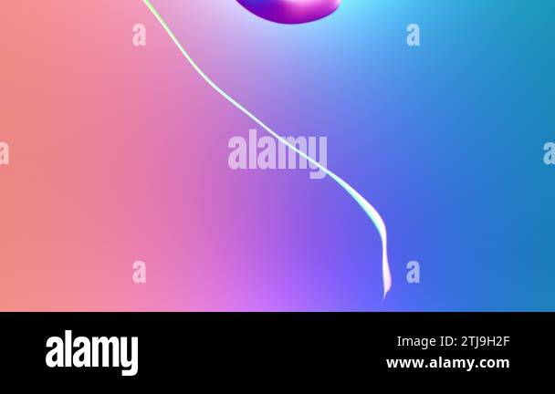 slow motion abstract live animation in holographic colours, animated ...