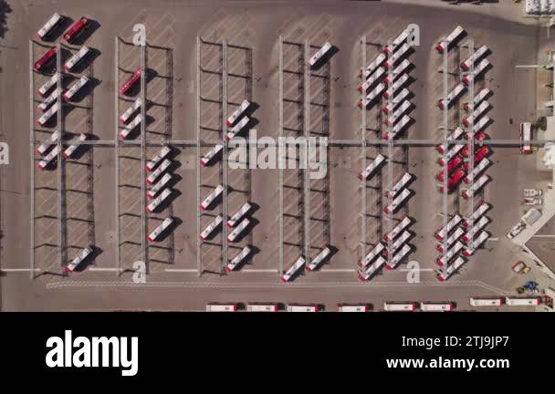 Parking, bus bay or bus stop of new TTC BUSES by the Toronto Transit ...