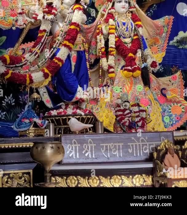Sculptures of radha govindji in iskcon Temple ahmedabad, Gujarat, India ...