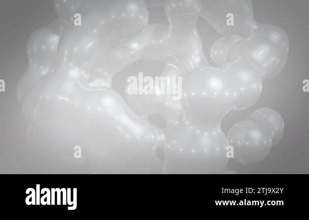 Abstract artistic surreal object based on metabolic spheres in the ...