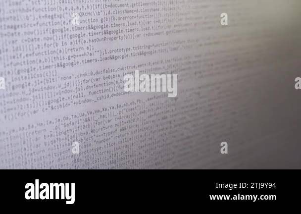 Programmer Views The Html Code Of The Page On A Screen Of A Computer Monitor Code Scrolling 3020