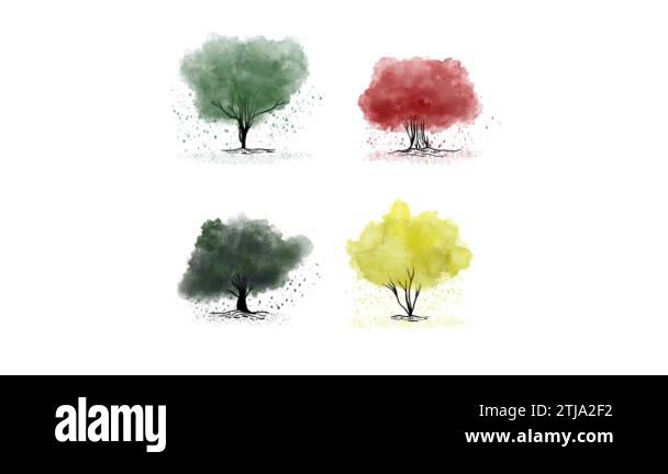 Spring tree icon cartoon Stock Videos & Footage - HD and 4K Video Clips ...