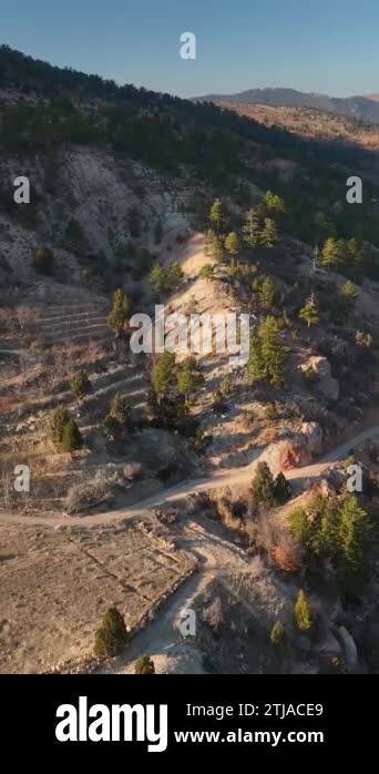 Experience the majestic beauty of a mountain river located high above ...