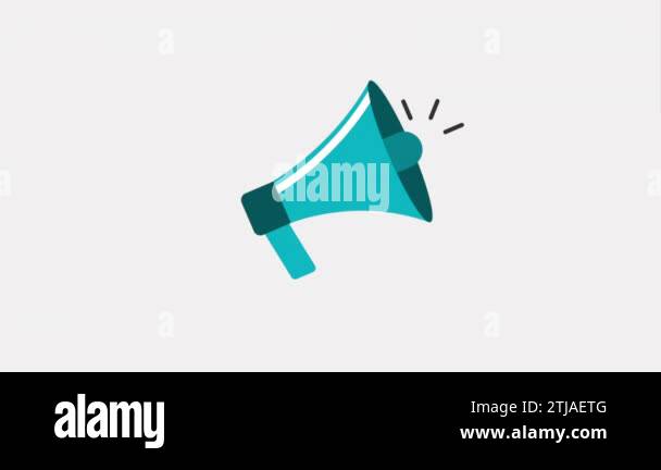 Megaphone icon Stock Videos & Footage - HD and 4K Video Clips - Alamy