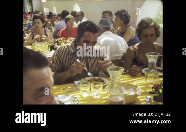 Rome,Italy may 1975: Immerse yourself in the lively ambiance of a ...