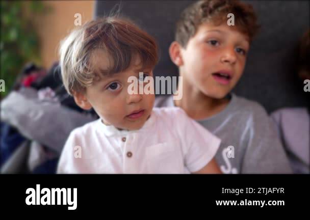 Two brothers together family siblings candid and authentic Stock Video ...