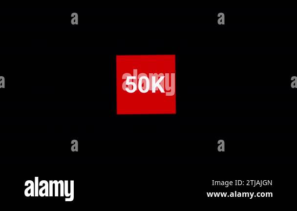 50k subscribers thank you banner Subscribe, animation transparent ...