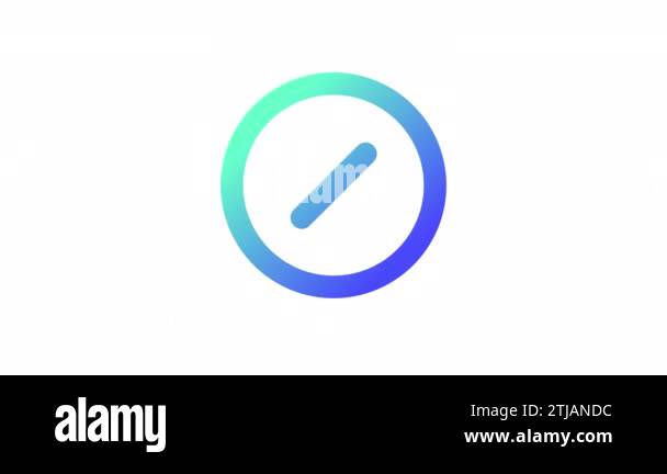 Animated deduction gradient ui icon. Make text smaller. Seamless loop ...