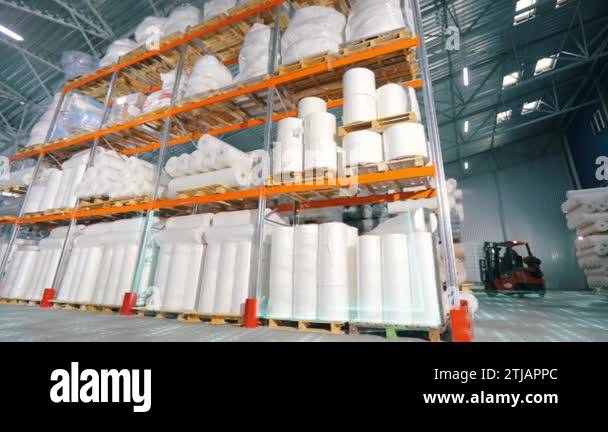 Modern warehouse concept. Large warehouse of a modern factory ...