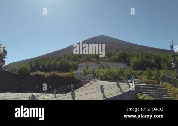 Tokyo,Japan - September 16, 2022: Summit of Mt. Fuji viewed from the ...