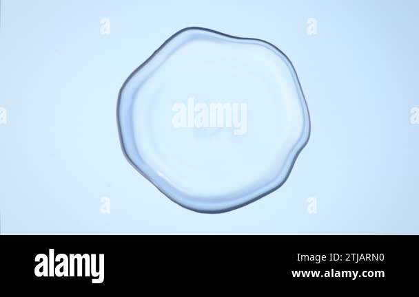 Super Slow Motion Macro Shot of Rippling Real Water Blob at 1000fps ...