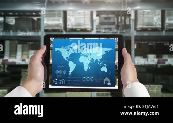 Warehouse management deft software in computer for real time monitoring ...