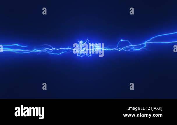 Electric Thunder Strikes Kinetic Action Fx/ 4k animation of a dynamic ...