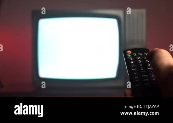 Flickers and distortion of television screen, blinking horizontal ...