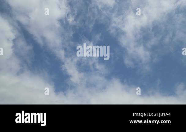 Air plane drone window view time lapse cloud and blue sunny sky loop of ...