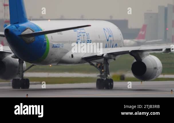 MOSCOW, RUSSIAN FEDERATION - JULY 28, 2021: Footage of Tupolev Tu-204 ...
