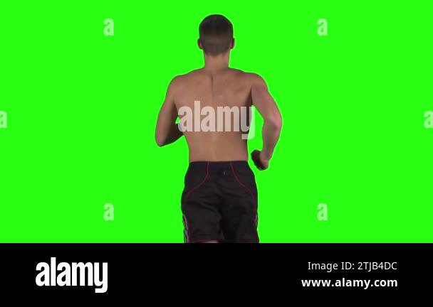 Running muscular man green screen Stock Videos & Footage - HD and 4K ...