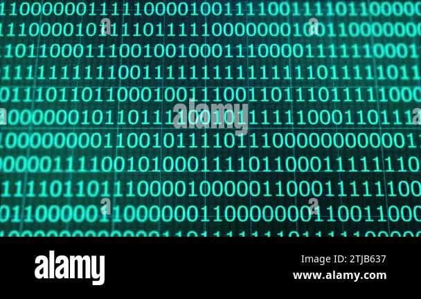Abstract Blue Binary Code Background Cyberspace Of The Future Web