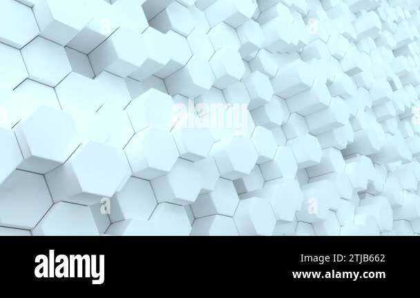 Honeycomb abstract white background 4k animation Stock Video Footage - Alamy