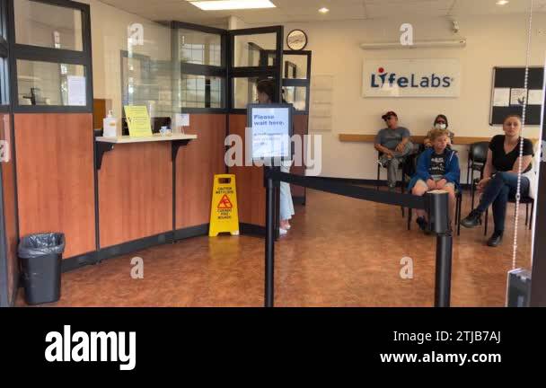 LifeLabs Laboratory for blood tests of urine and feces office entrance ...