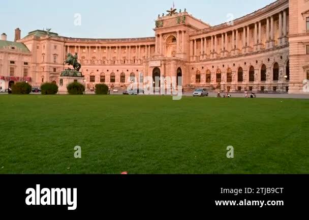 Vienna, Austria, August 2022. Cityscape in the old town at blue hour ...