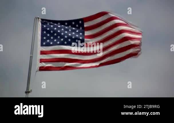 American Flag Slow Motion 120fps Loop united states flag Veterans ...