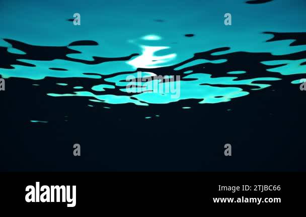 3D animation of water surface, underwater scene in day light, 4K ...