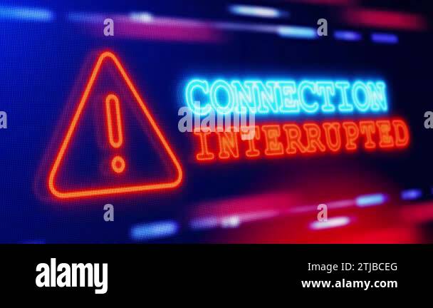 Connection Interrupted Warning Alert Screen loop Blinking glitch error ... Connection Interrupted Warning Alert Screen loop Blinking glitch error ...