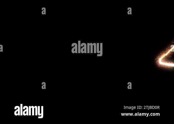 Fire Power Meteor Trailer In 3d Space Fx/ 4k animation of a powerful ...