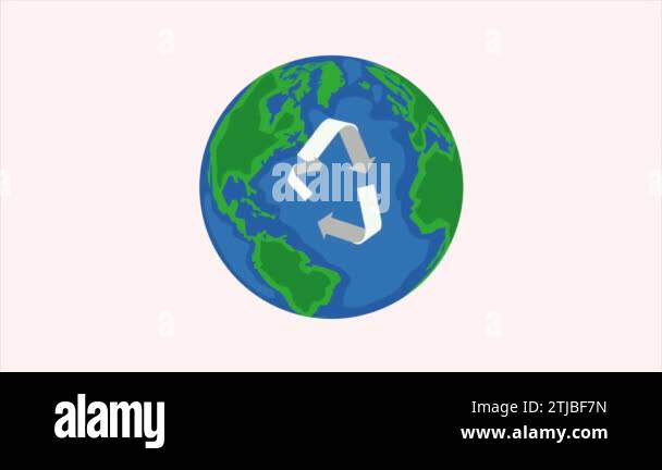 Earth planet recycle symbol Stock Videos & Footage - HD and 4K Video ...