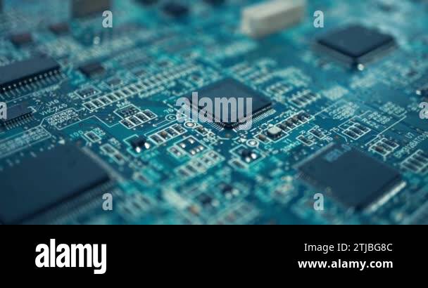 Component electronic chip vector Stock Videos & Footage - HD and 4K ...